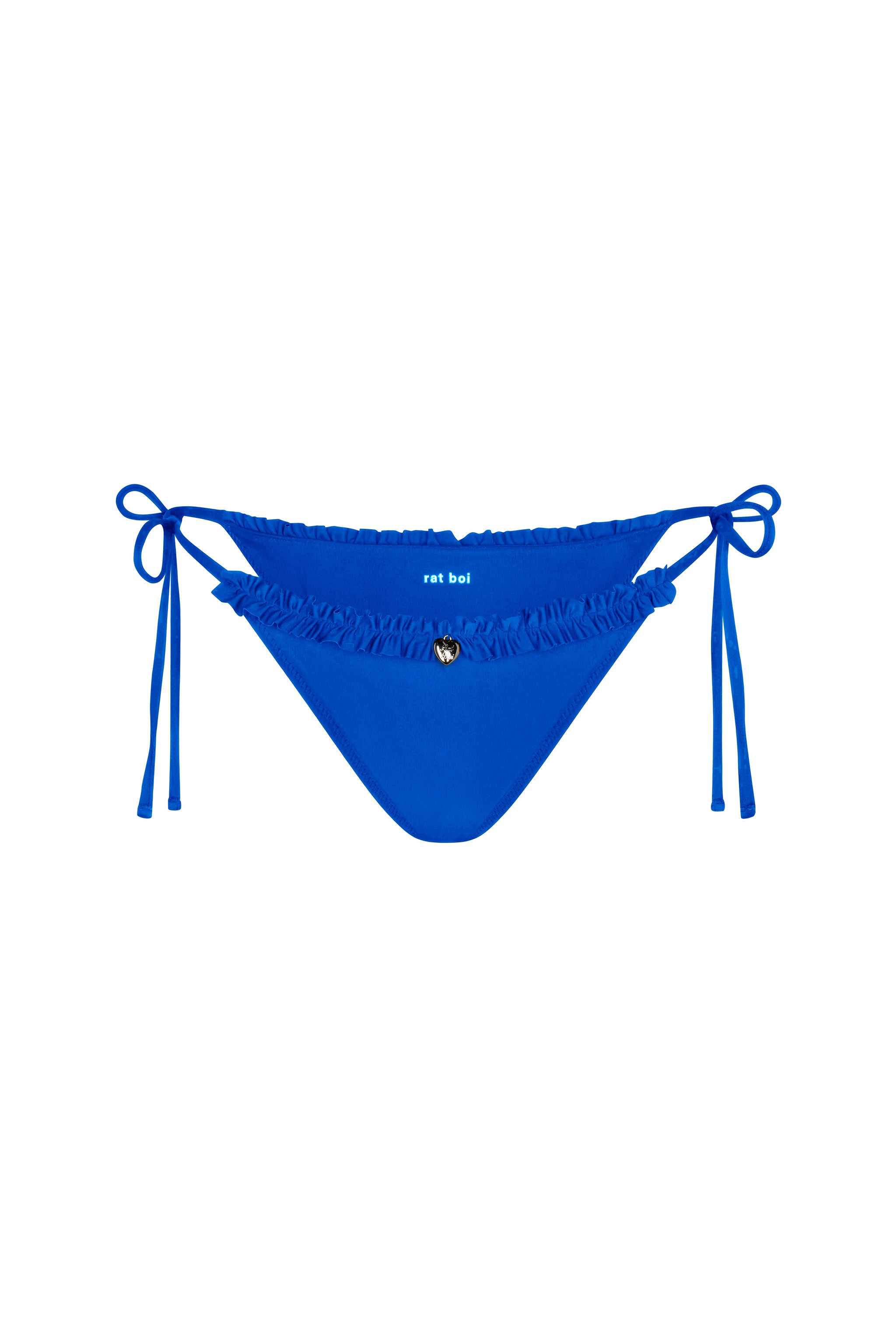 Ruffle Charm Bikini Bottom in Ultramarine – RAT BOI