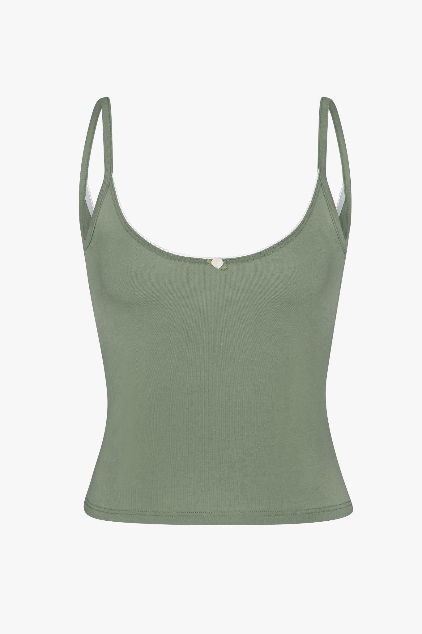 SCOOP BACK CAMI IN SAGE – RAT BOI
