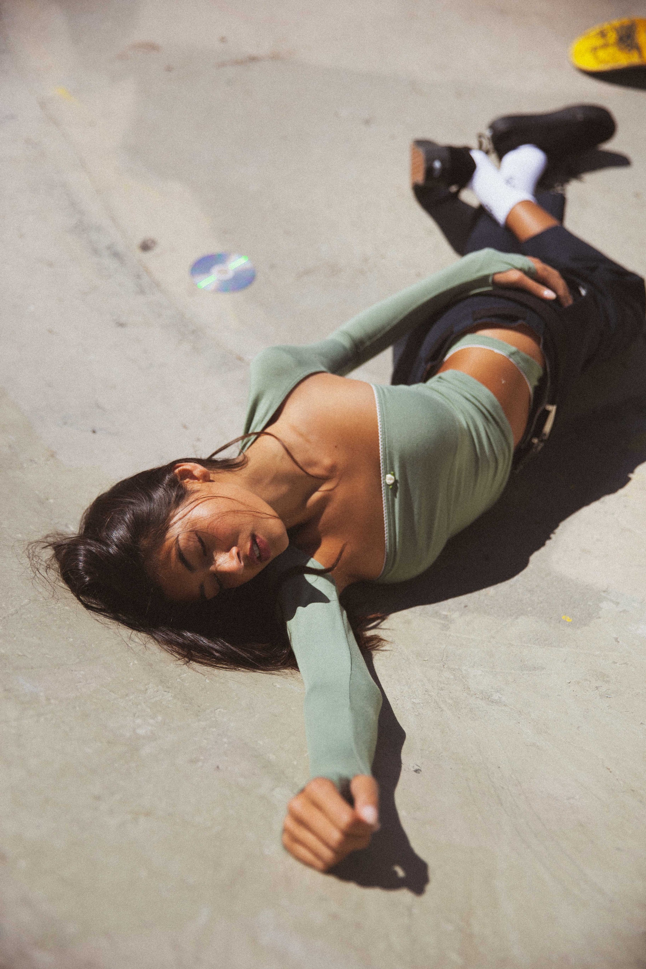 LINED CONTOUR TUBE TOP IN SAGE – RAT BOI