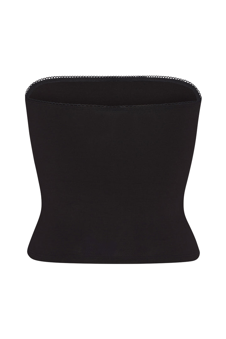 LINED CONTOUR TUBE TOP IN ONYX – RAT BOI