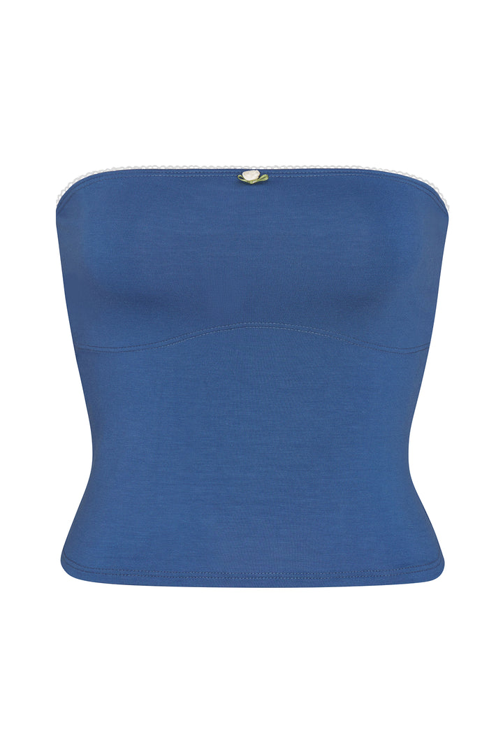 LINED CONTOUR TUBE TOP IN LAZULI – RAT BOI