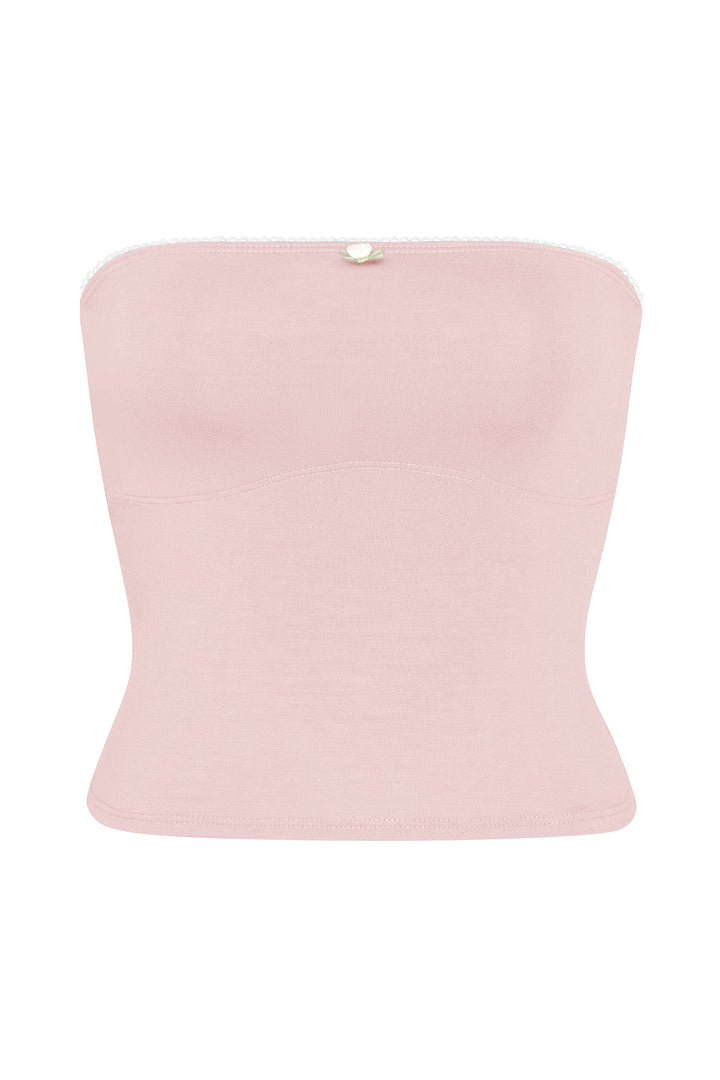 LINED CONTOUR TUBE TOP IN PETAL – RAT BOI