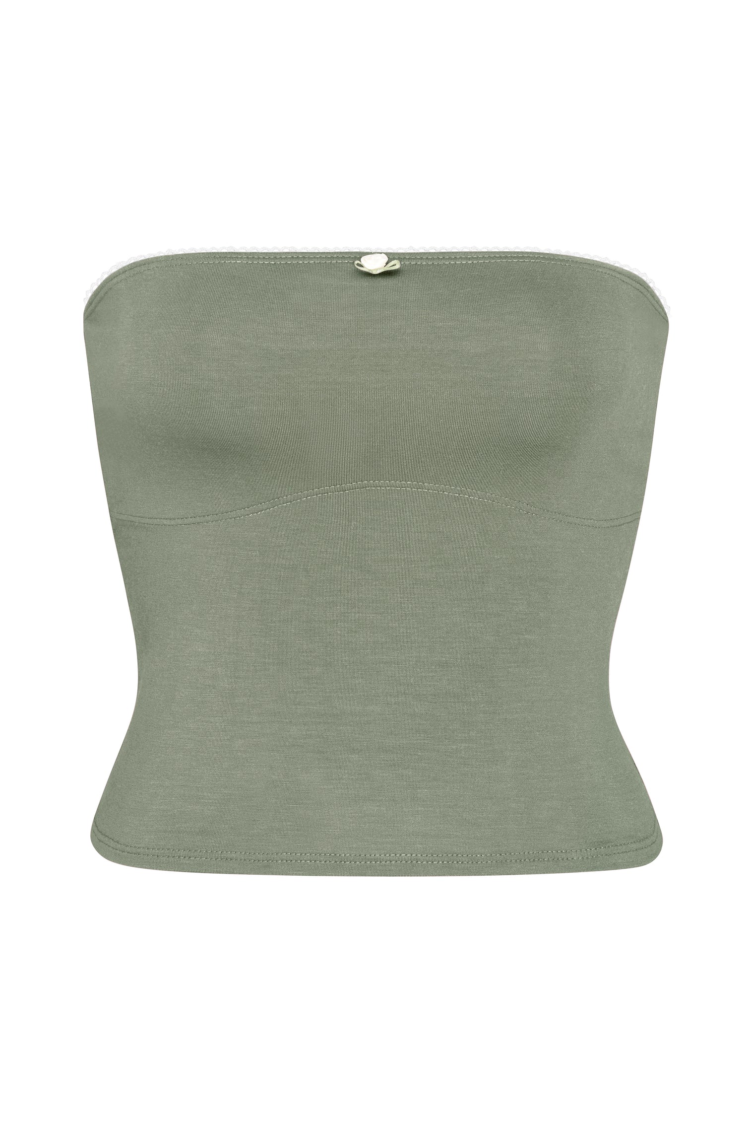 LINED CONTOUR TUBE TOP IN SAGE – RAT BOI